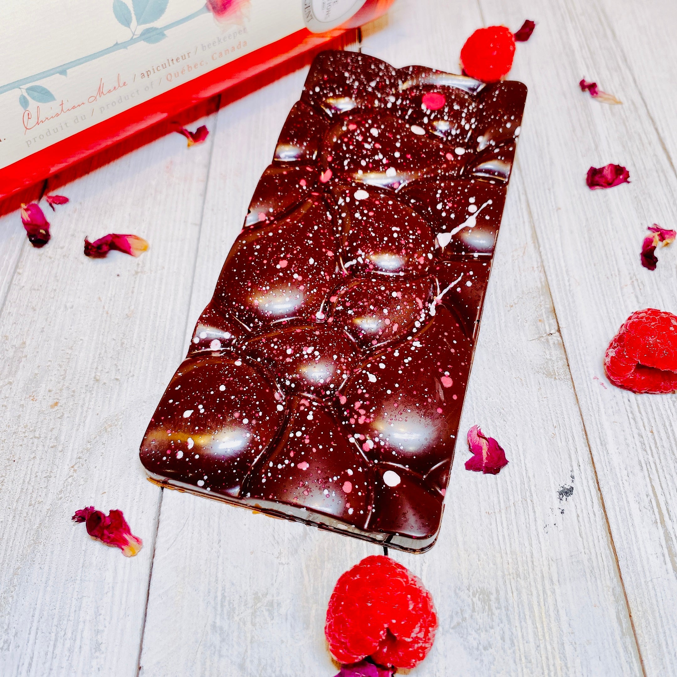 Barre de chocolat | Ganache à l’hydromel rosée | Intermiel – La chat ...